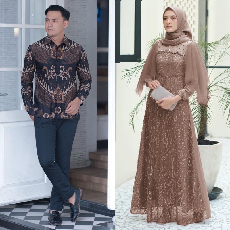 Model Baju Lebaran Gamis Couple Keluarga 2020 - HOBINGEBLOG.COM